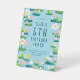 Frogs and Lily Pads Cute Birthday Party Pedestal Sign | Zazzle