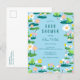 Frogs and Lily Pads Cute CUSTOM BABY SHOWER Invitation Postcard | Zazzle