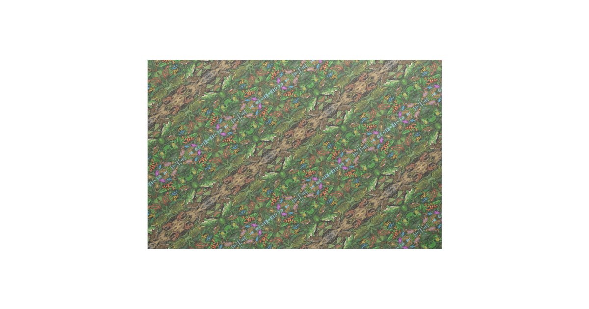 Frogs and Toads Fabric | Zazzle