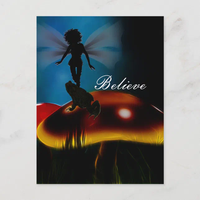 Frogs Believe in Fairies postcard print | Zazzle