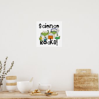 Frogs Science Rocks Poster | Zazzle