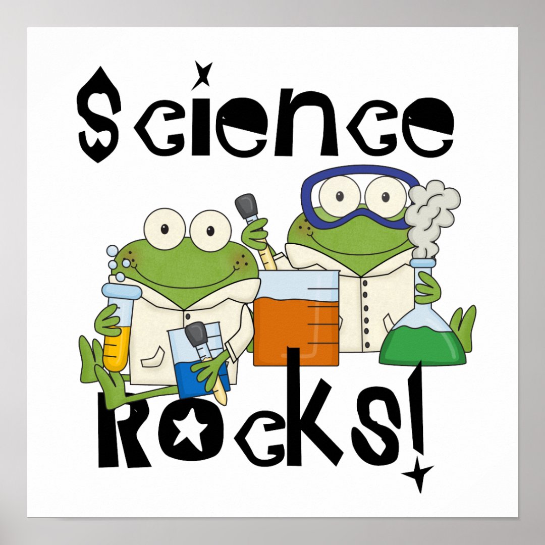 Frogs Science Rocks Poster | Zazzle