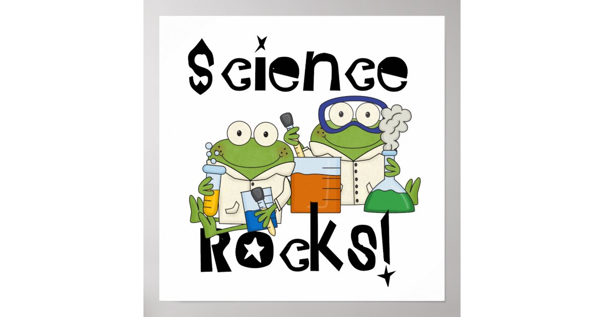Frogs Science Rocks Poster | Zazzle