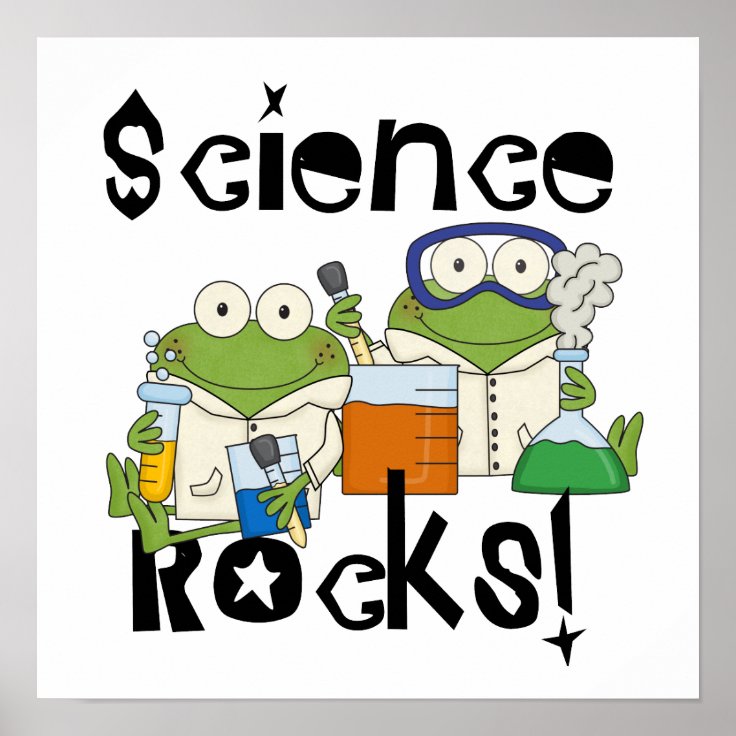 Frogs Science Rocks Poster | Zazzle