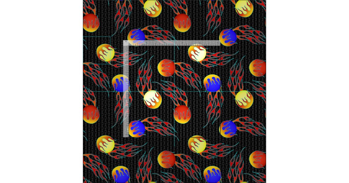 Frolf - Flaming Disc Golf Fabric | Zazzle