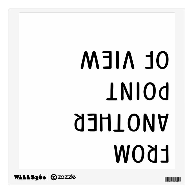 From Another Point of View wall decal | Zazzle