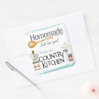 From My Country Kitchen Stickers | Zazzle