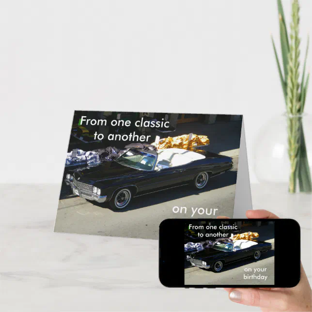 FROM ONE CLASSIC TO ANOTHER CARD | Zazzle