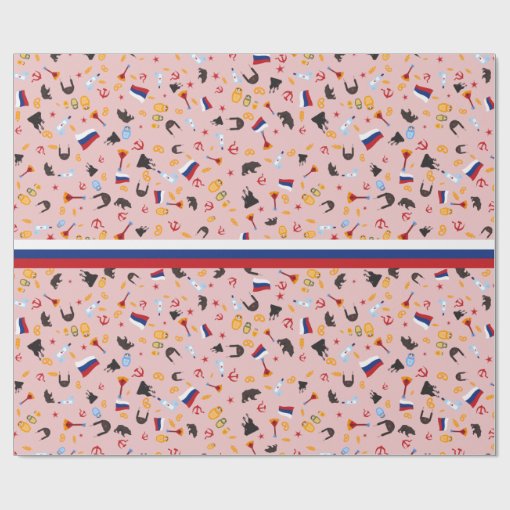 From Russia With Love- Russian flag Wrapping Paper | Zazzle