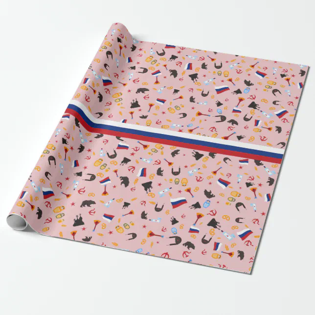 From Russia With Love- Russian flag Wrapping Paper | Zazzle