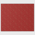 From Santa Vintage Postage Mail Parcel Red & Gold Wrapping Paper | Zazzle