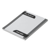 From The Desk Modern Art Deco Office Notepad | Zazzle