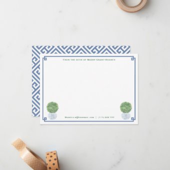 From The Desk Of | Classic Personalized Stationery Note Card | Zazzle