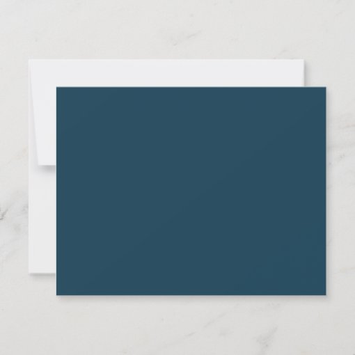 From the Desk Of Elegant Minimalist Navy Blue Note Card | Zazzle