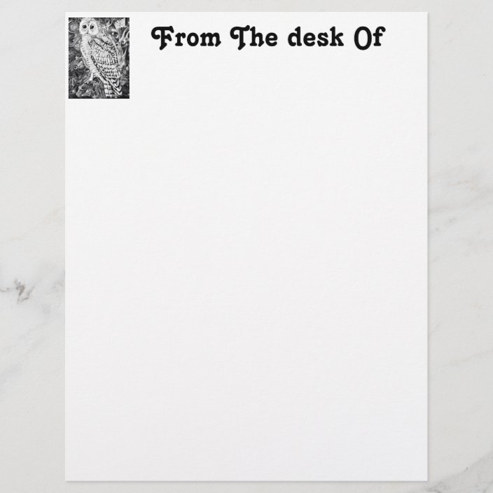 From The Desk Of Letterhead | Zazzle.com