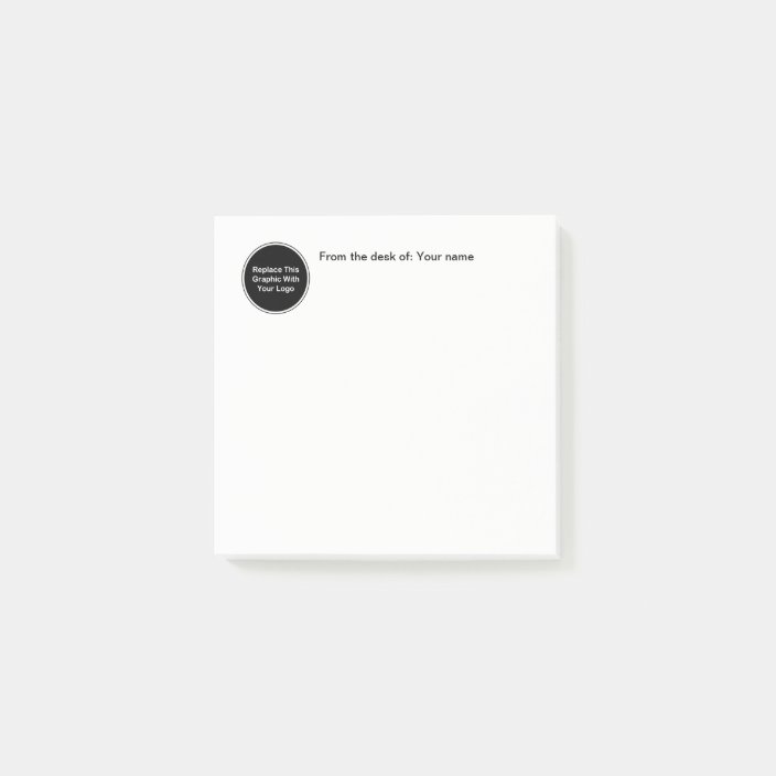 From The Desk Of Logo Design Post-it Notes | Zazzle.com