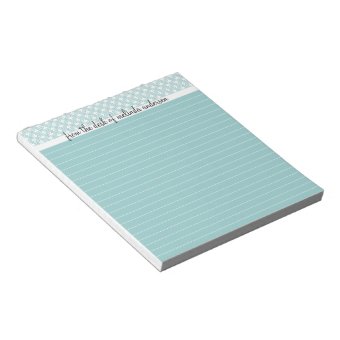 From the Desk Of Personalized Lined Notepad, Blue Notepad | Zazzle
