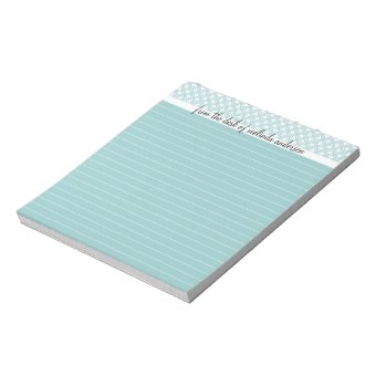 From the Desk Of Personalized Lined Notepad, Blue Notepad | Zazzle