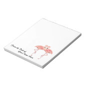 From the Desk of Personalized Pink Flamingos Notepad | Zazzle