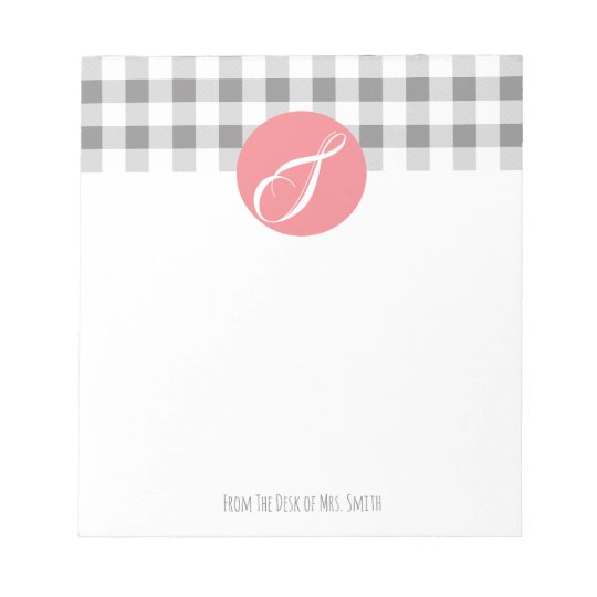 From The Desk Of Personalized Teacher Notepad Gift | Zazzle.com