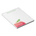 From The Desk of Teacher Red Apple Personalized Notepad | Zazzle
