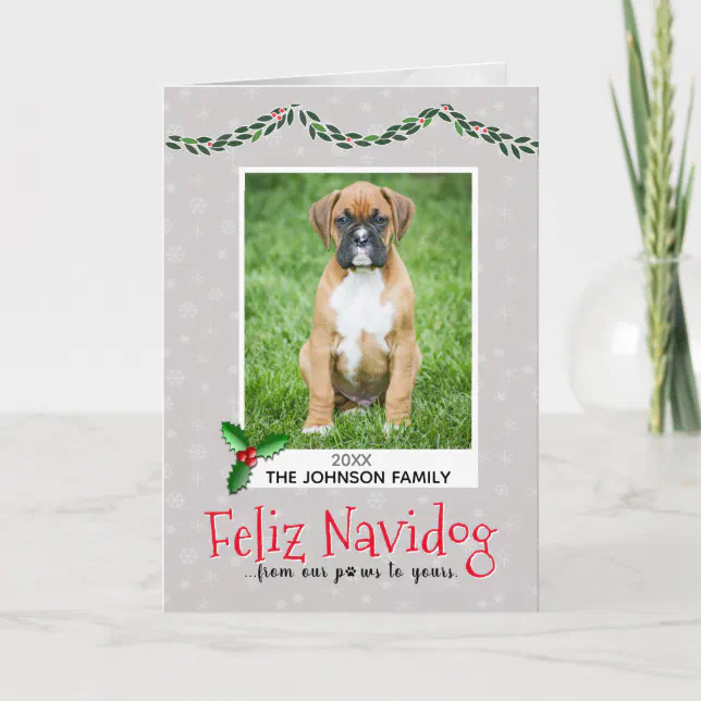 From the Dog Christmas Cards - Pet Christmas Card | Zazzle