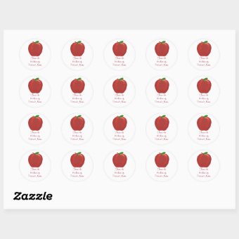 From the kitchen of, Apple Jam Jelly Stickers | Zazzle