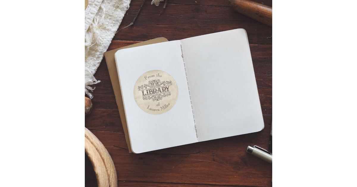 From the Library of Custom Bookplate Book Owner | Zazzle