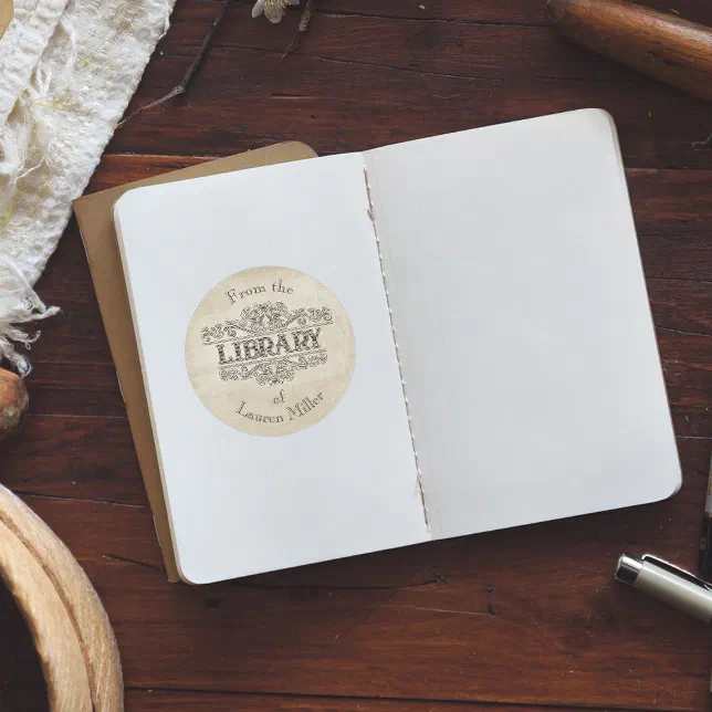 From the Library of Custom Bookplate Book Owner | Zazzle