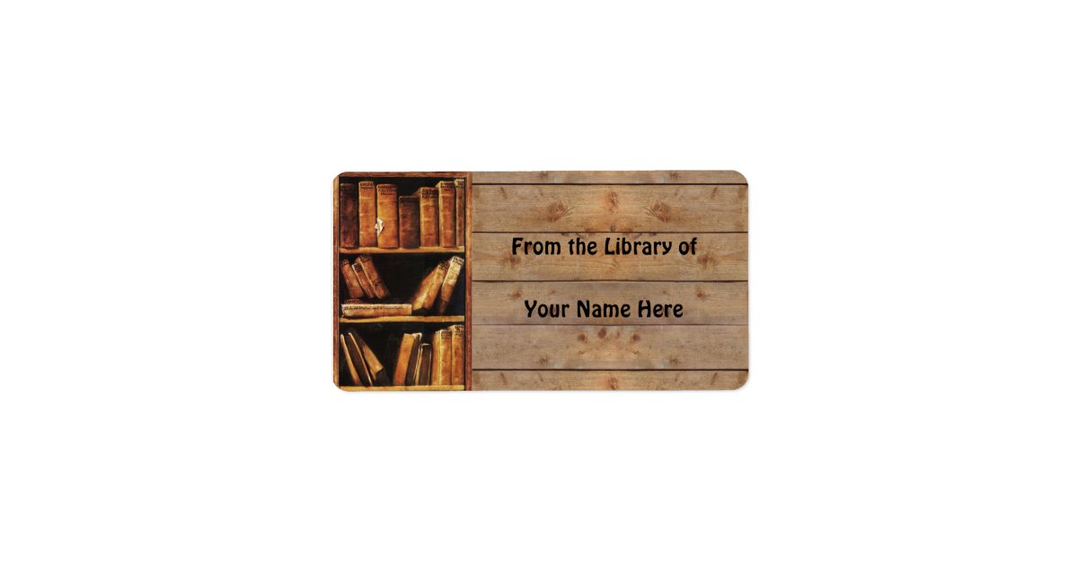 From the Library of (customizable) Label | Zazzle