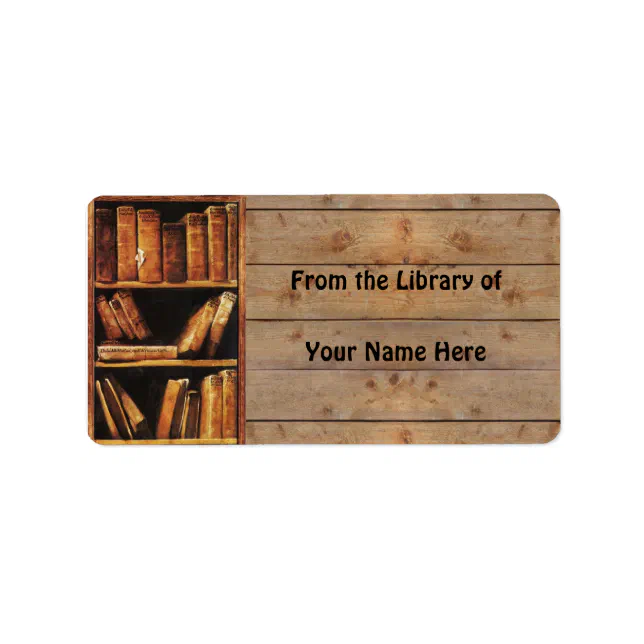 From the Library of (customizable) Label | Zazzle