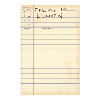 Library Stationery | Zazzle