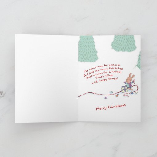 From Your Secret Pal At Christmas Holiday Card | Zazzle