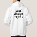 Front and Back Design Custom Logo Personalized Hoodie | Zazzle