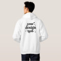 Front and Back Design Custom Logo Personalized Hoodie | Zazzle