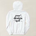 Front and Back Design Custom Logo Personalized Hoodie | Zazzle