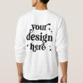 Front and Back Design Custom Logo Personalized Sweatshirt | Zazzle