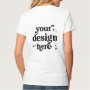 Front and Back Design Custom Logo Personalized T-Shirt | Zazzle