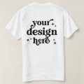 Front and Back Design Custom Logo Personalized T-Shirt | Zazzle