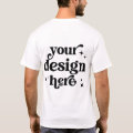 Front and Back Design Custom Logo Personalized T-Shirt | Zazzle