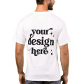 Front and Back Design Custom Logo Personalized T-Shirt | Zazzle