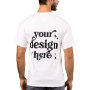 Front and Back Design Custom Logo Personalized T-Shirt | Zazzle