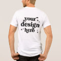 Front and Back Design Custom Logo Personalized Tri-Blend Shirt | Zazzle