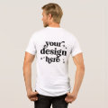 Front and Back Design Custom Logo Personalized Tri-Blend Shirt | Zazzle