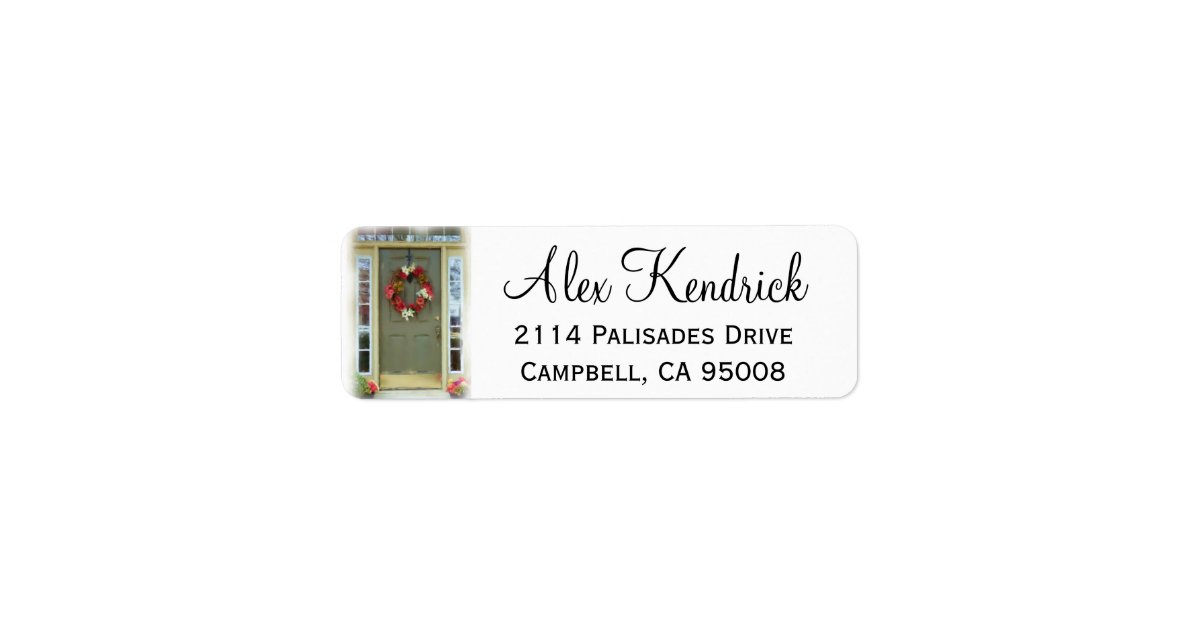 Front Door Address Label | Zazzle