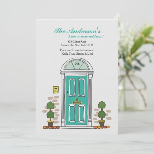 Front Door Moving Announcement | Zazzle