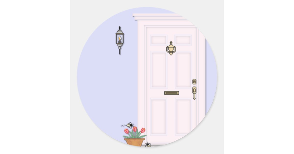 Front Door Stickers | Zazzle
