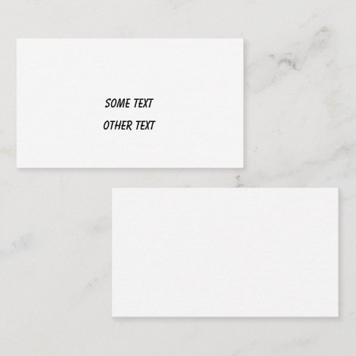 front text left alligned business card | Zazzle
