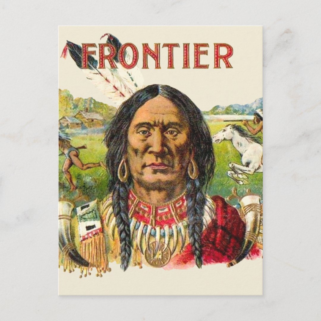 Frontier Cigar Advertising Postcard | Zazzle