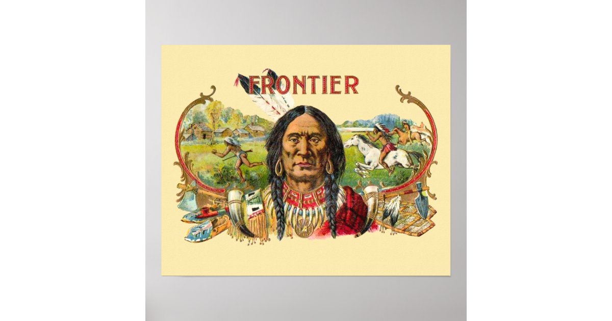 Frontier Cigar Advertising Poster | Zazzle